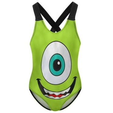Blaz-e And Monste One Piece Swimsuit for Girls Crewneck Sleeveless Back ...