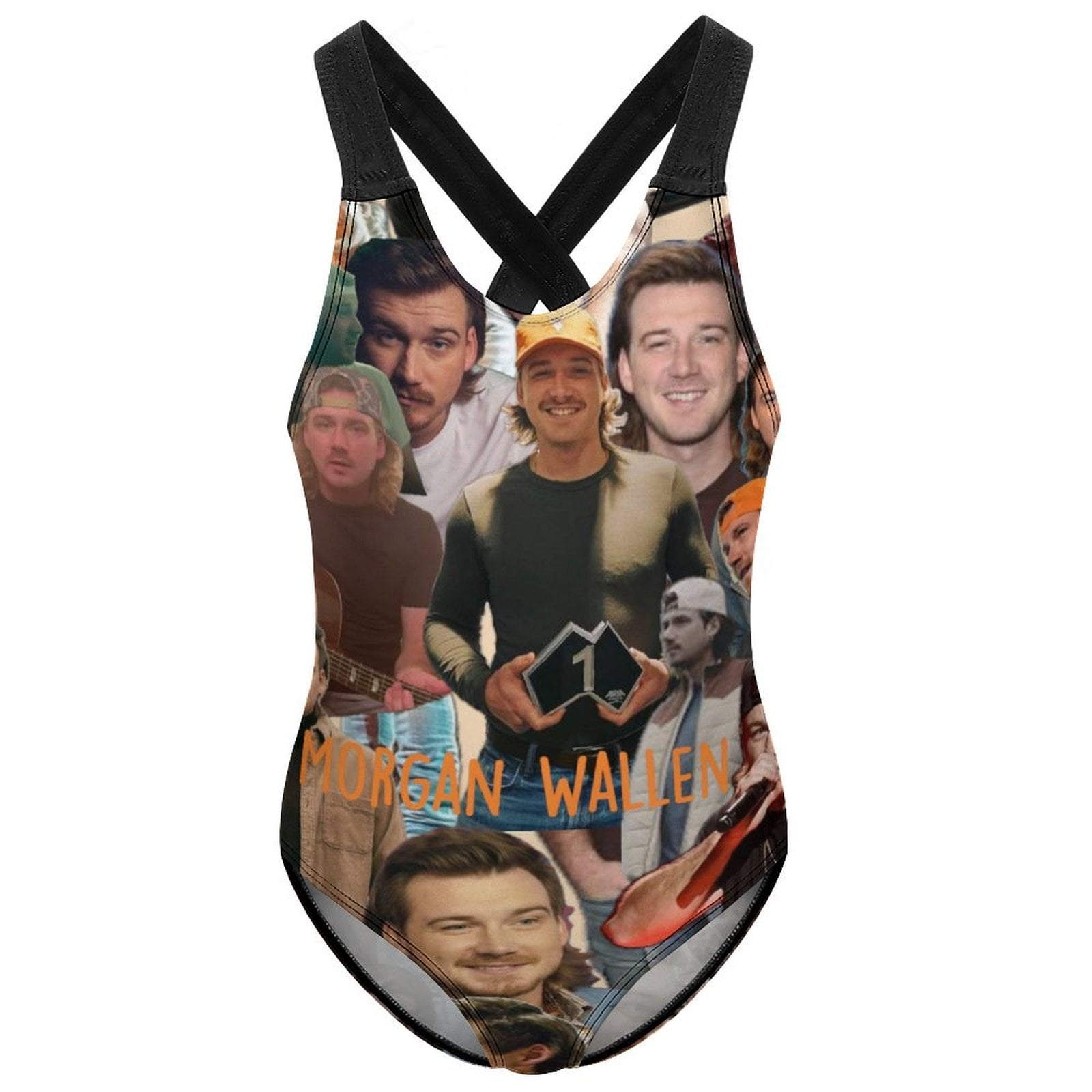 Girls Morgan Wallen One Piece Swimsuits Cross Back Bathing Suits Beach ...