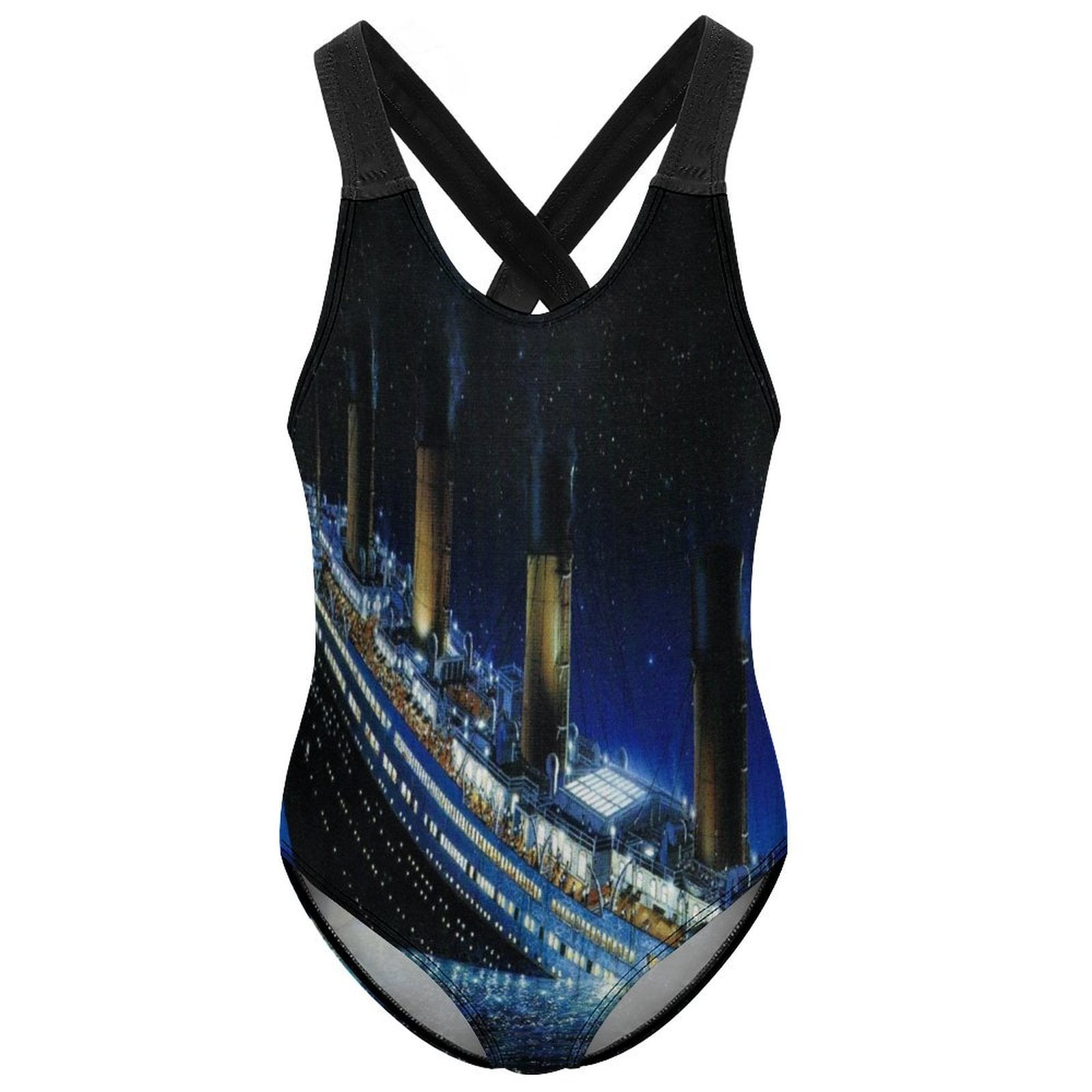 Girls Movie Tita-ni0 One Piece Swimsuits Bathing Suits Cross Back ...