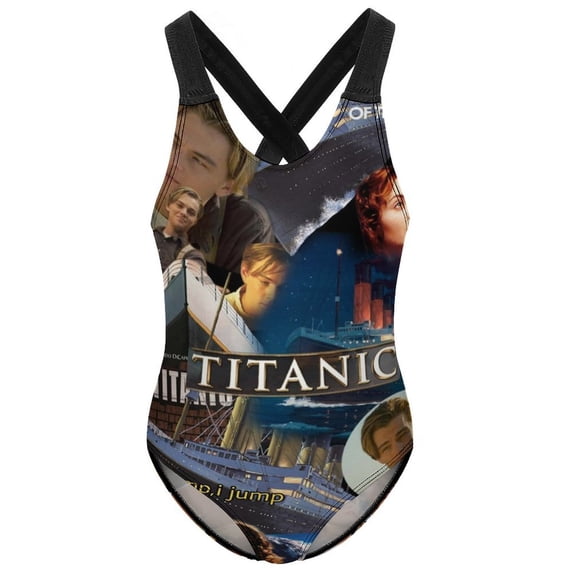 Girls Movie Tita-ni0 One Piece Swimsuits Bathing Suits Cross Back ...