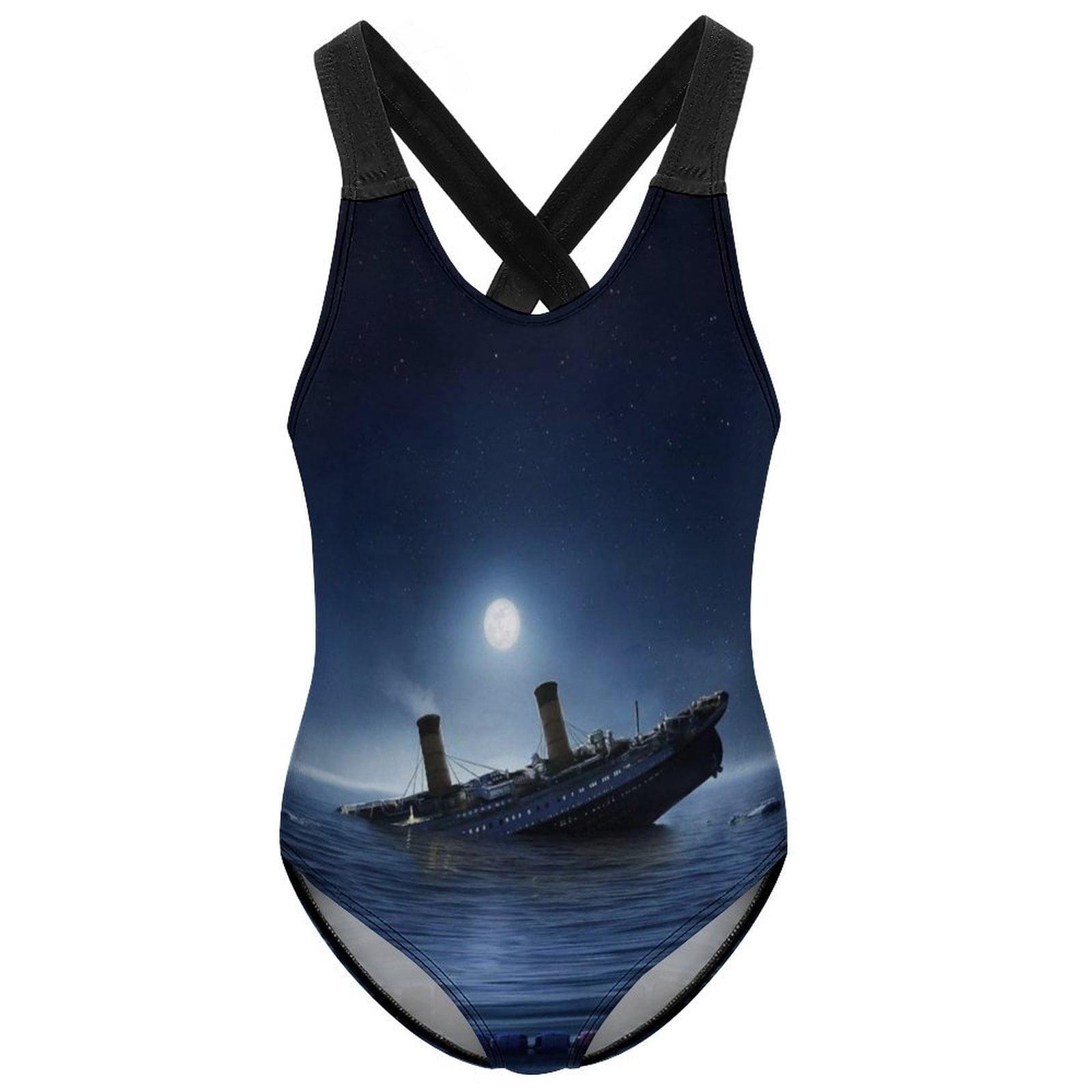 Girls Movie Tita-ni0 One Piece Swimsuits Bathing Suits Cross Back ...