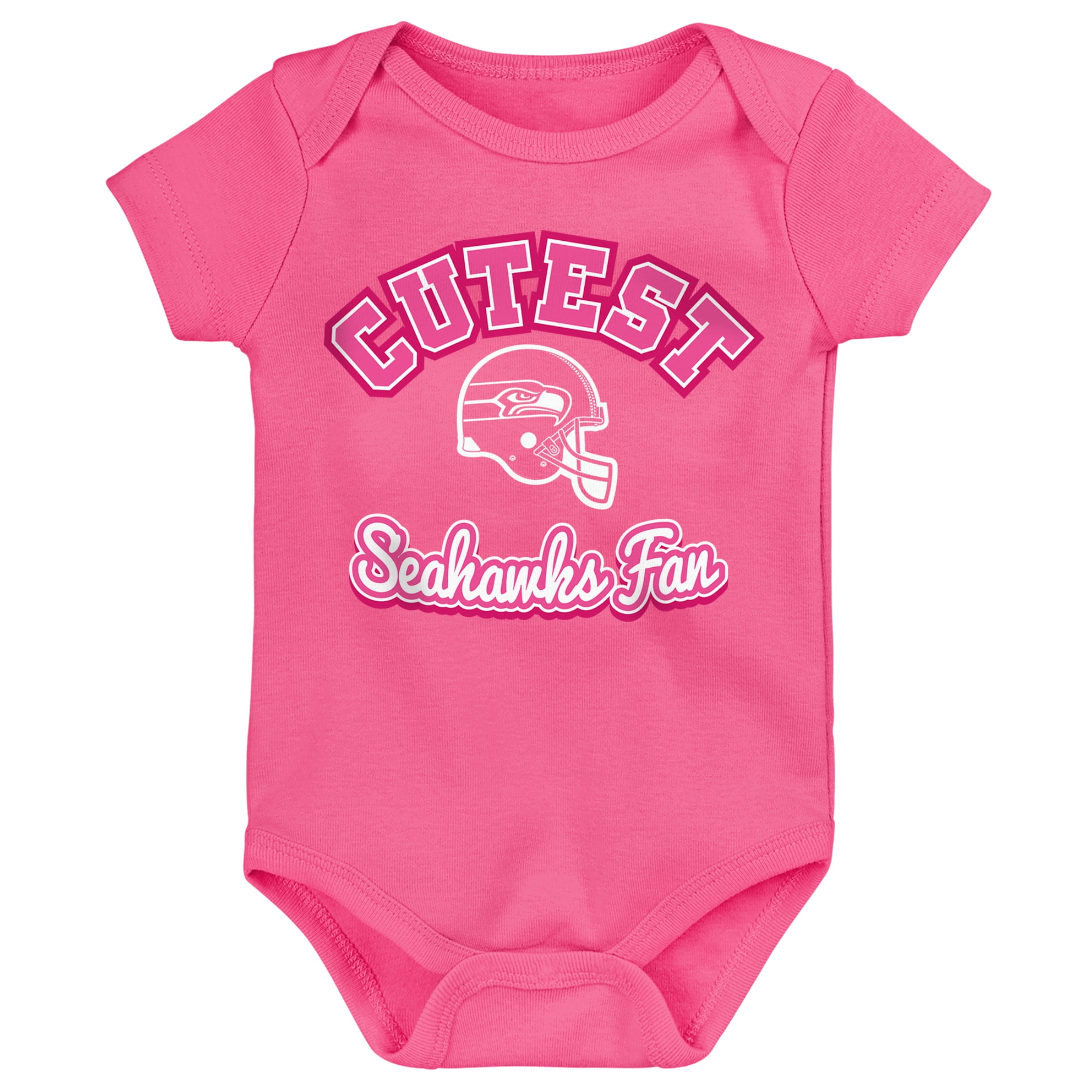 Girls Newborn & Infant Pink Seattle Seahawks Cutest Fan Bodysuit ...
