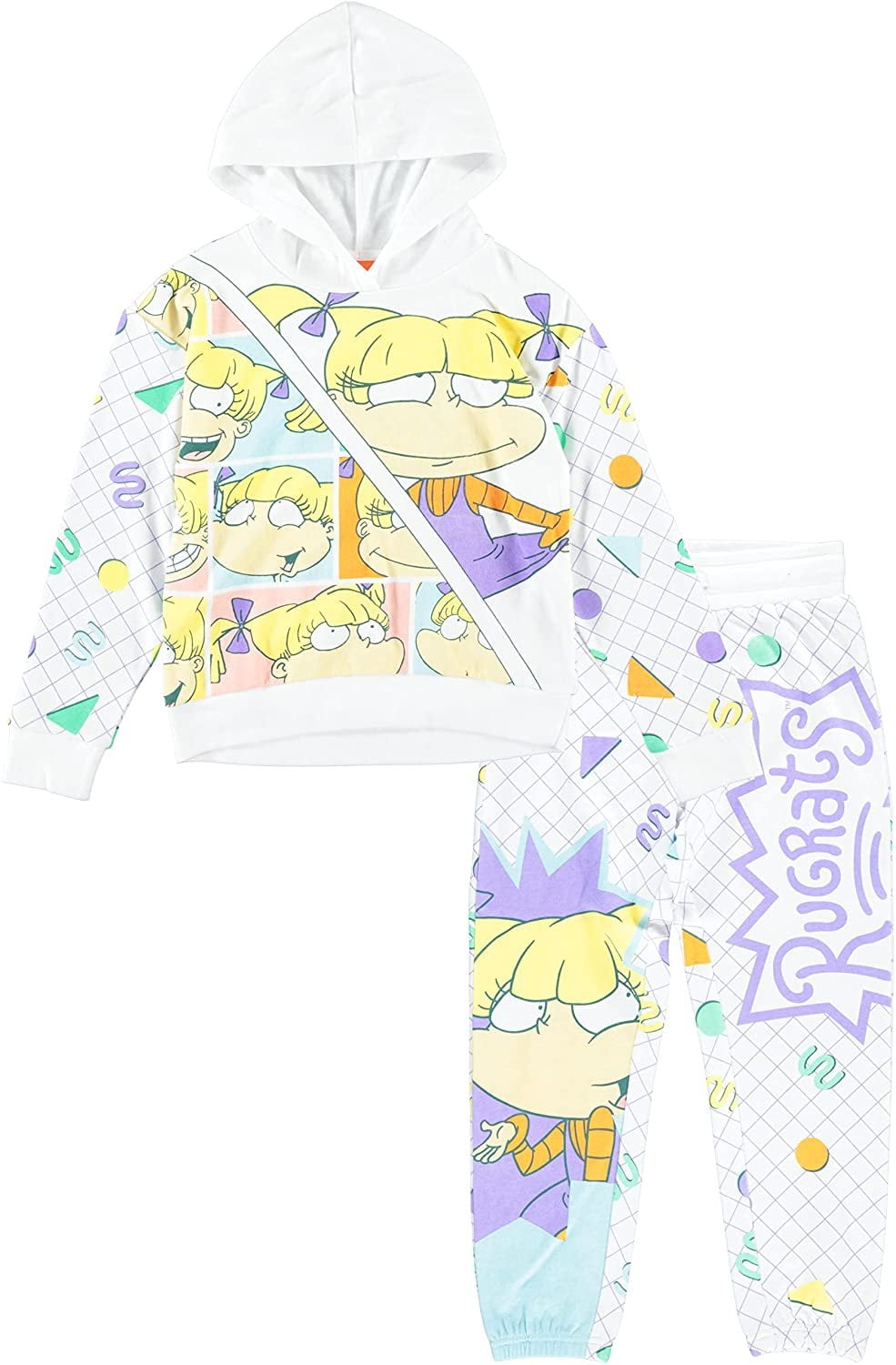 Girls' Nickelodeon Rugrats Angelica Pullover Sweatshirt Hoodie and ...