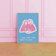Girls Night Poster Blue And Pink Kitchen Decor Cute Bar Cart Trendy ...
