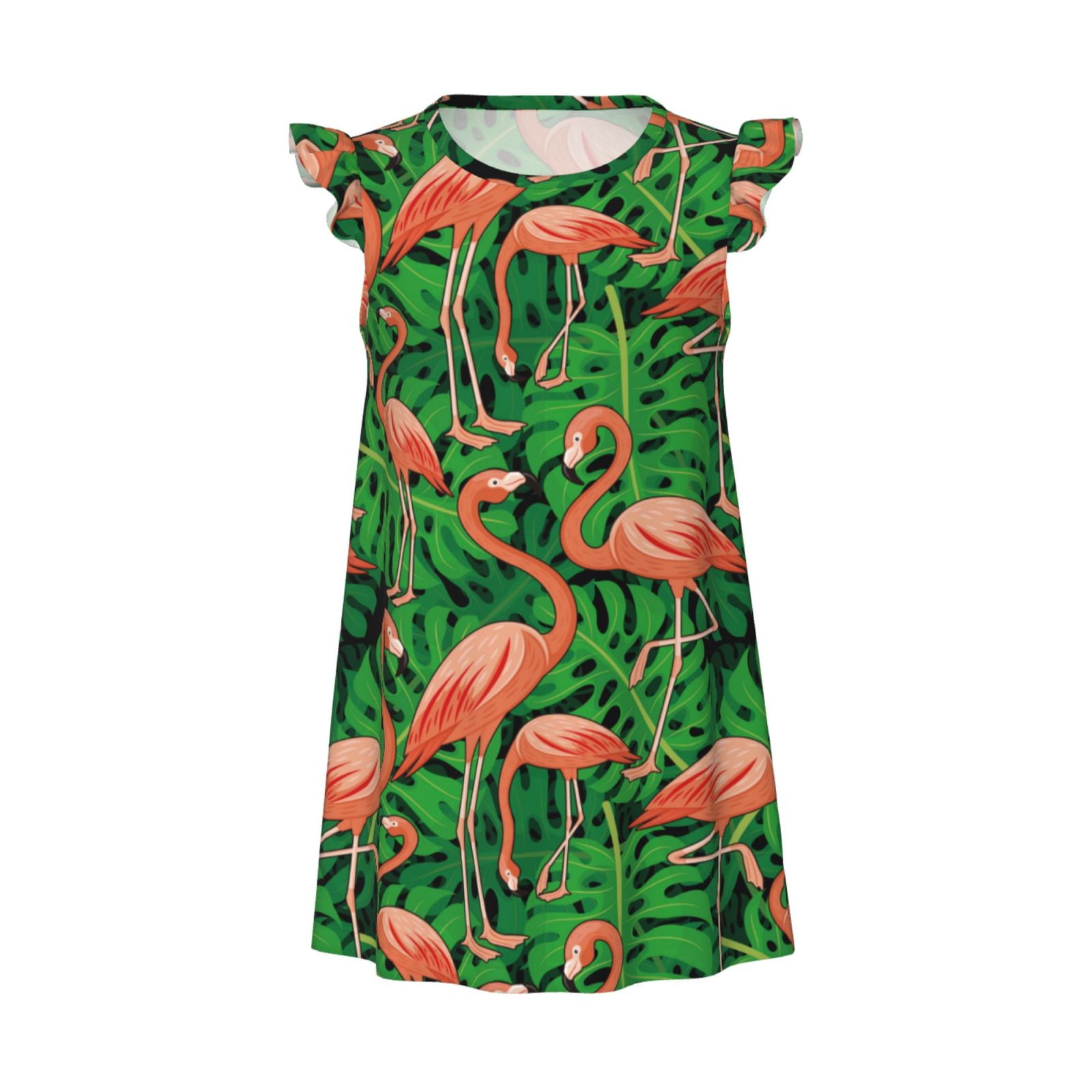 Girls Nightgowns, Flamingo D Flutter Sleeve Pajamas Nightdress ...