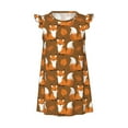 Girls Nightgowns - Fox Maple Soft Comfort Flutter Sleeves Night Sleep ...