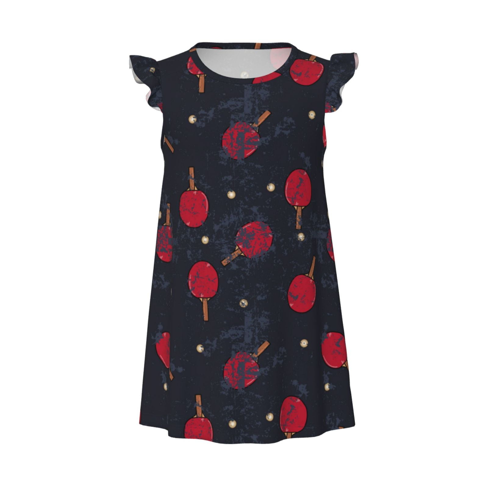 Girls Nightgowns, Ping Pong Pajamas for Girls, Soft Flutter Short ...