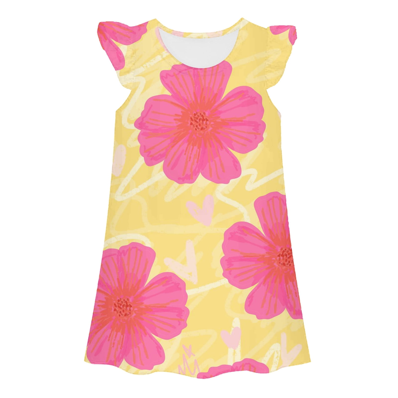 Girls Nightgowns Size 7-8 Years Girls Frozen Nightgown Princess Dress ...