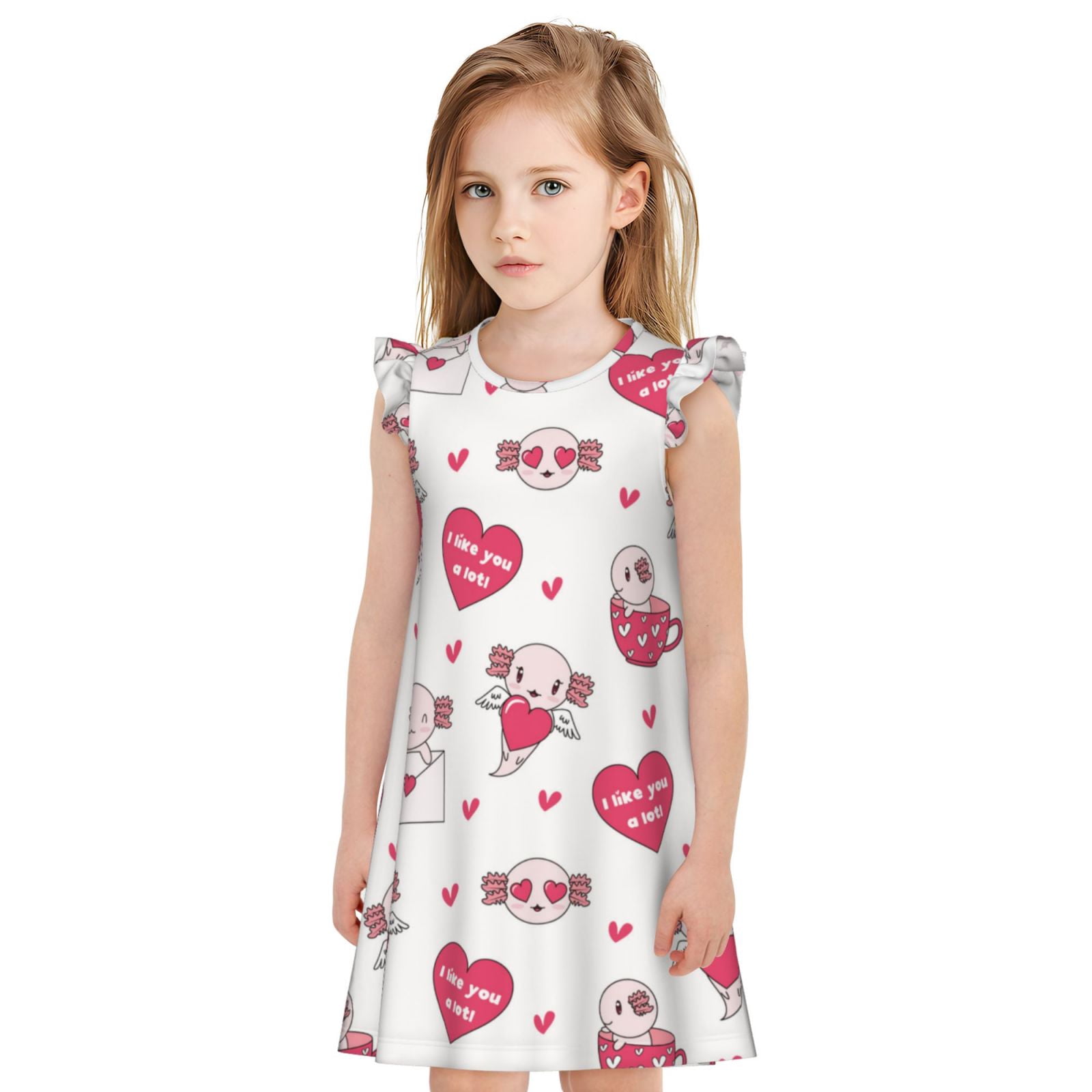 Girls Nightgowns - Toddler Girls Pajamas Nightgowns, Cute Valentine ...