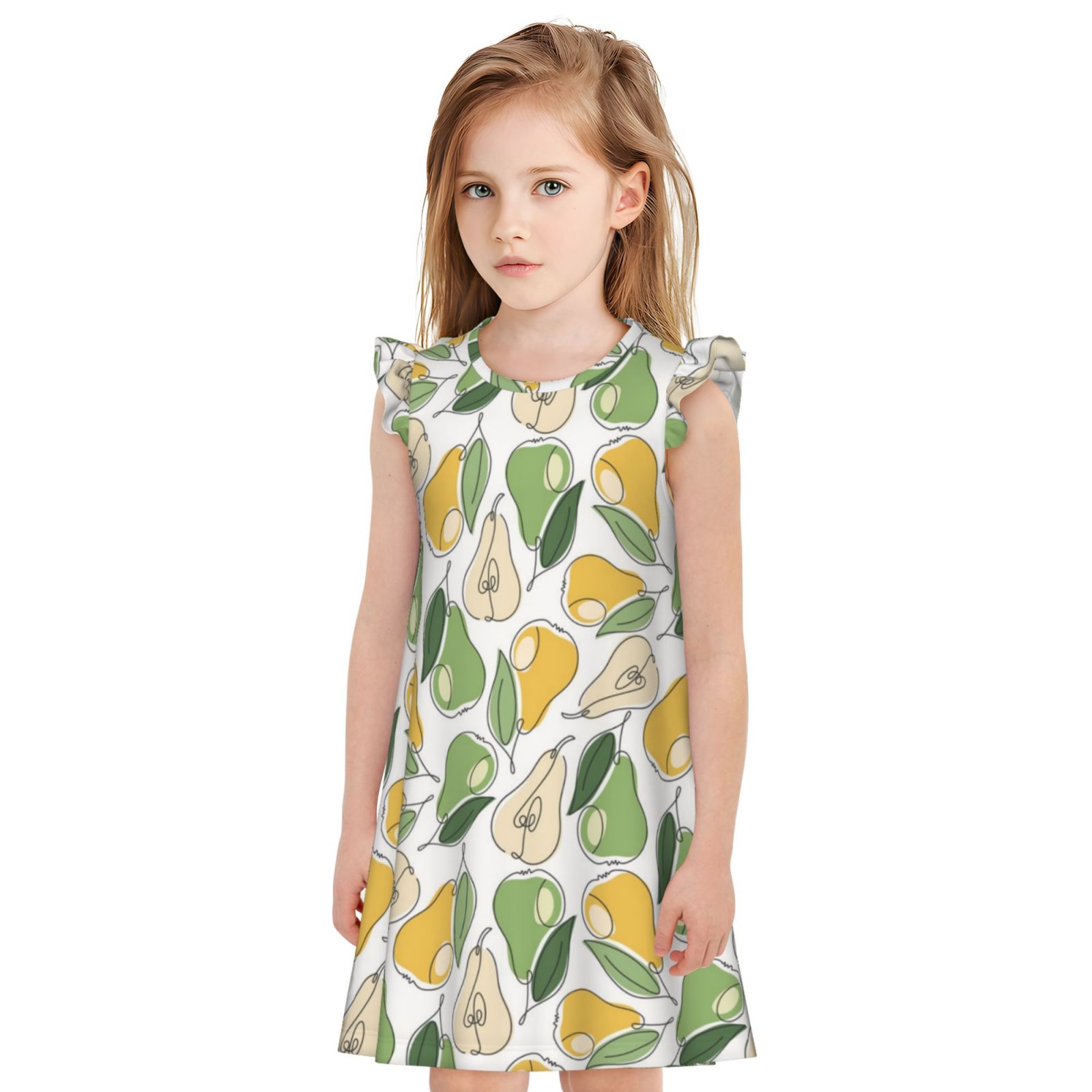 Girls Nightgowns - Toddler Girls Pajamas Nightgowns, Fruit Pears ...