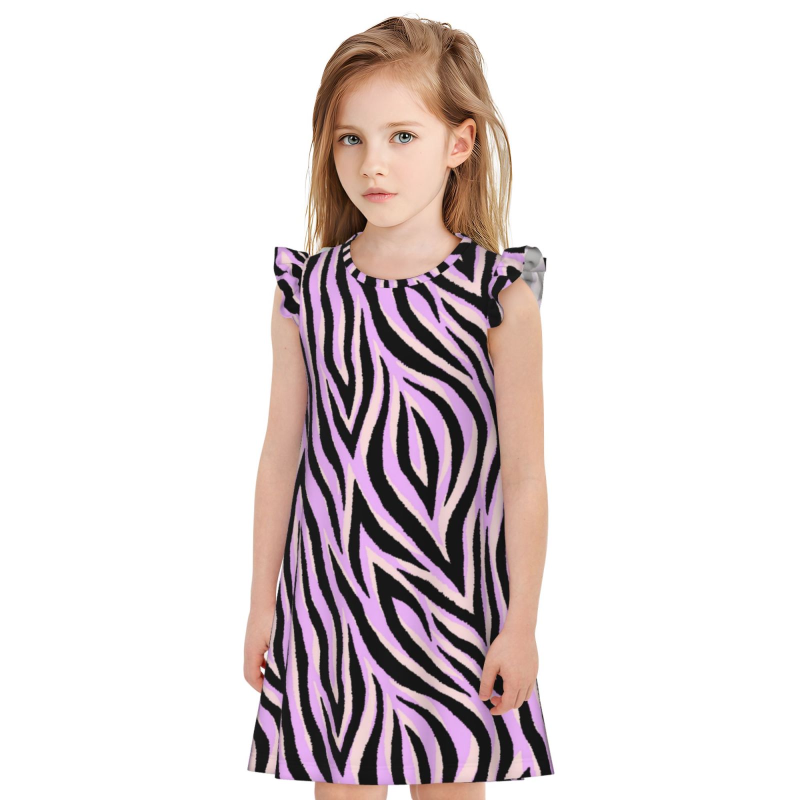 Girls Nightgowns - Toddler Girls Pajamas Nightgowns, zebra print purple ...