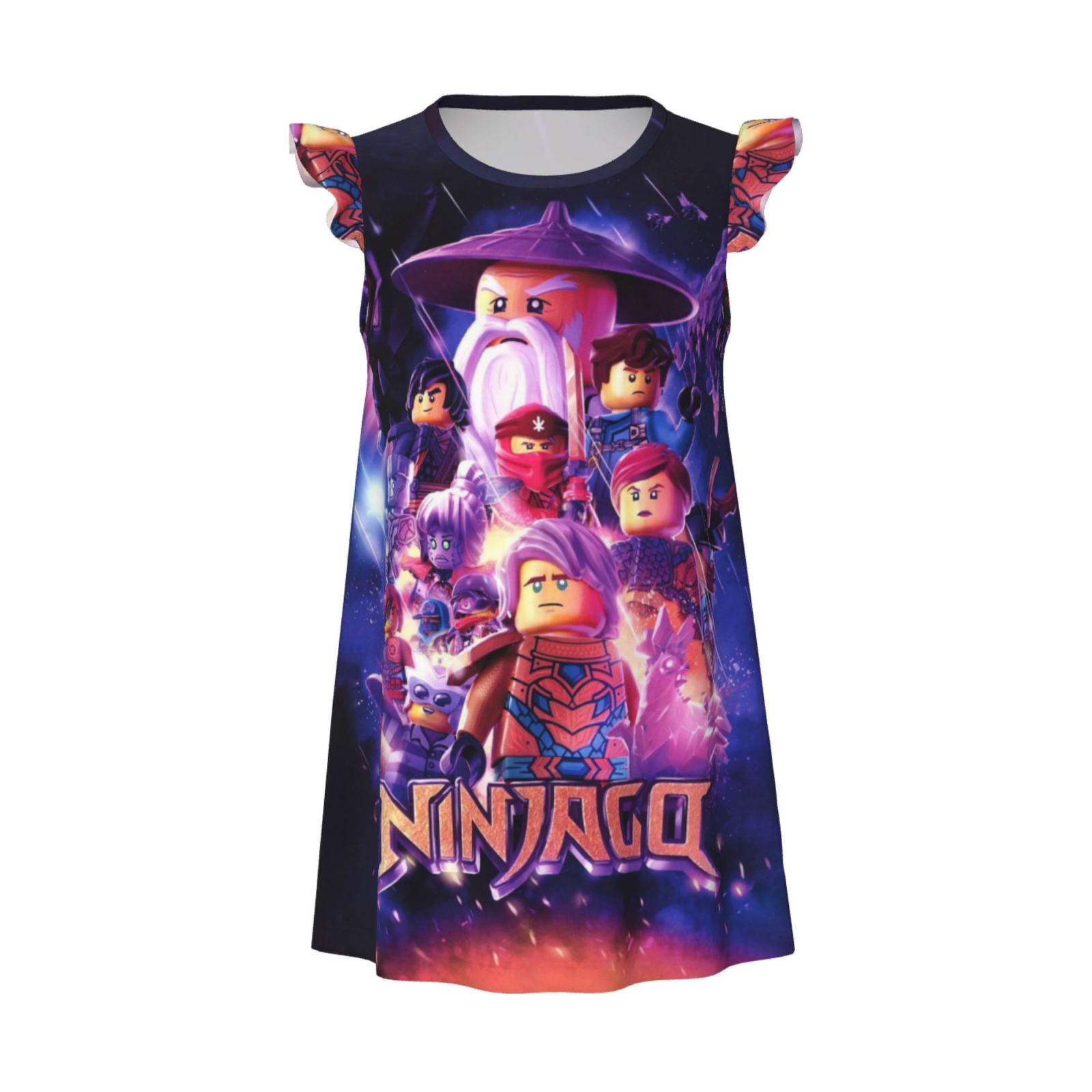Girls Nin-ja,go Nightgowns Pajamas Kids Sleepwear Night Dress Sleep ...