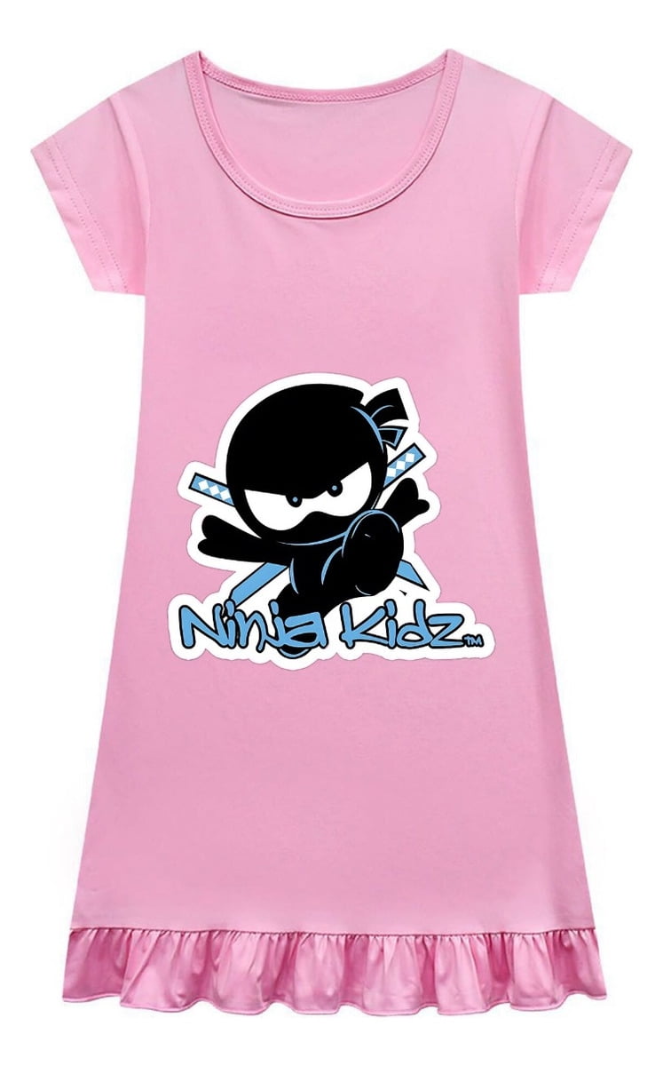 Girls Ninja Pajama Dress – Kidz Inspired Nightgown – Kids Cute ...