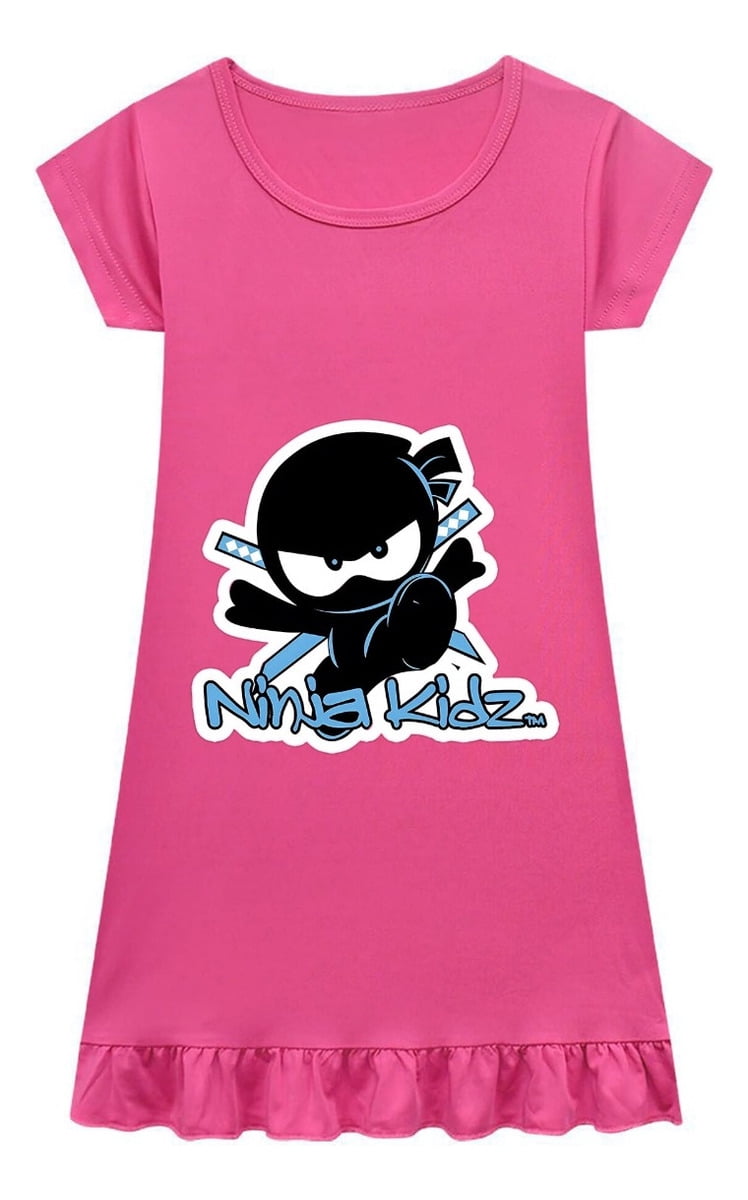 Girls Ninja Pajama Dress – Kidz Inspired Nightgown – Kids Cute ...