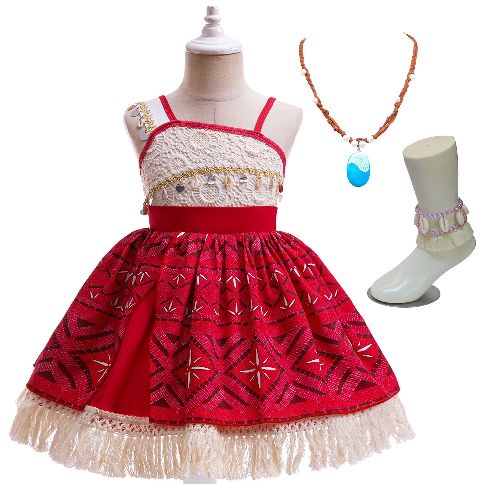 Girls Ocean Adventure Costume with Accessories Halloween Dress Birthday ...