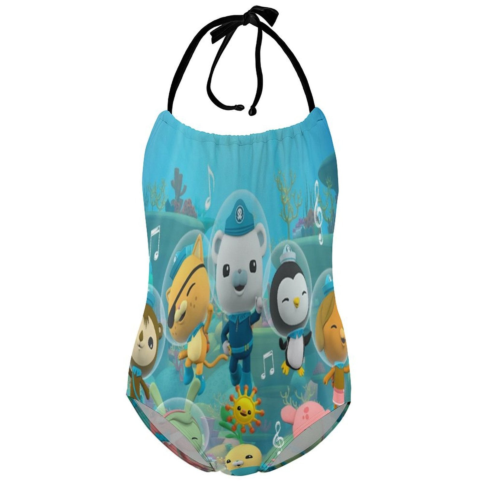 Girls Octonauts One Piece Halter Swimsuits Bathing Suit for Beach Pool ...