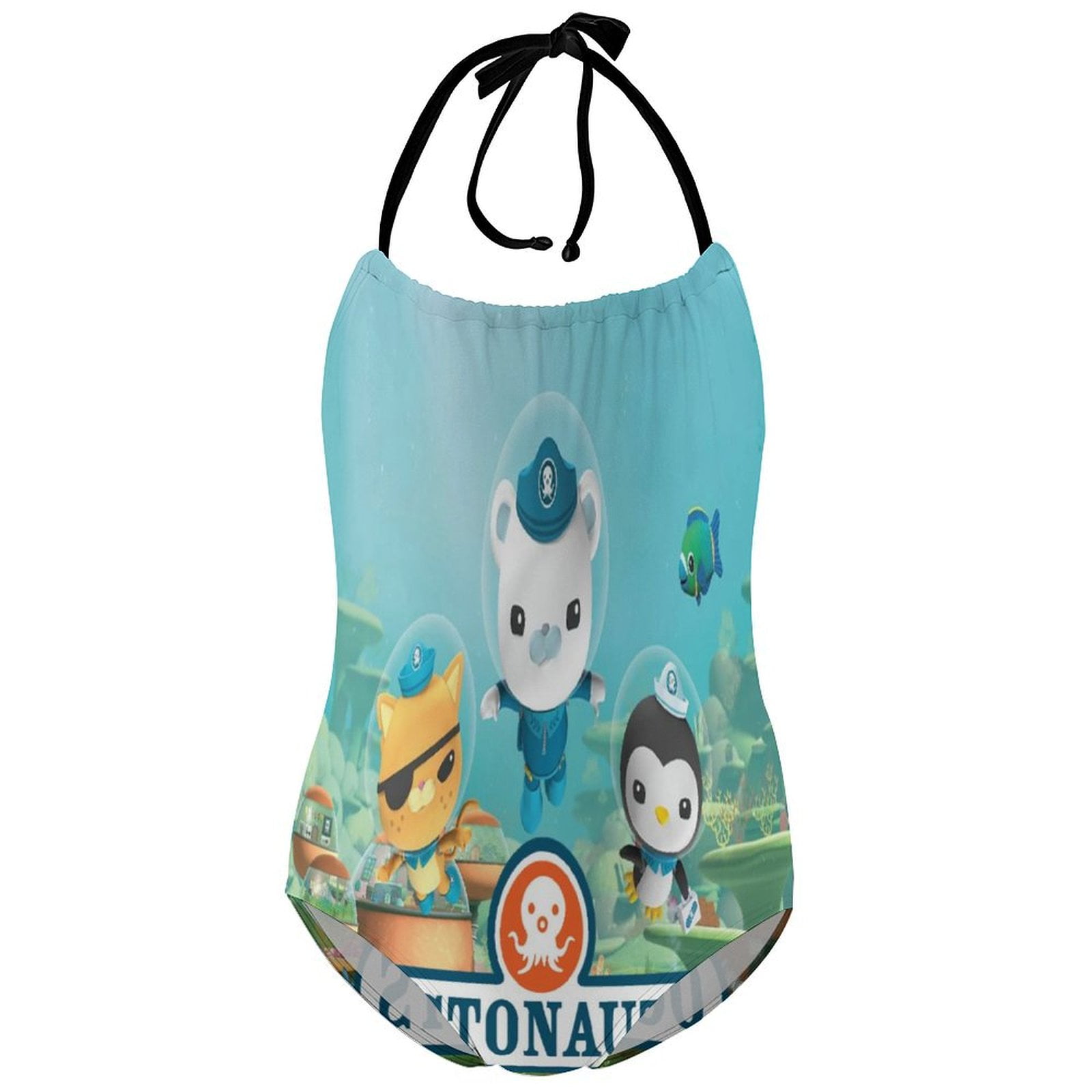Girls Octonauts One Piece Halter Swimsuits Bathing Suit for Beach Pool ...