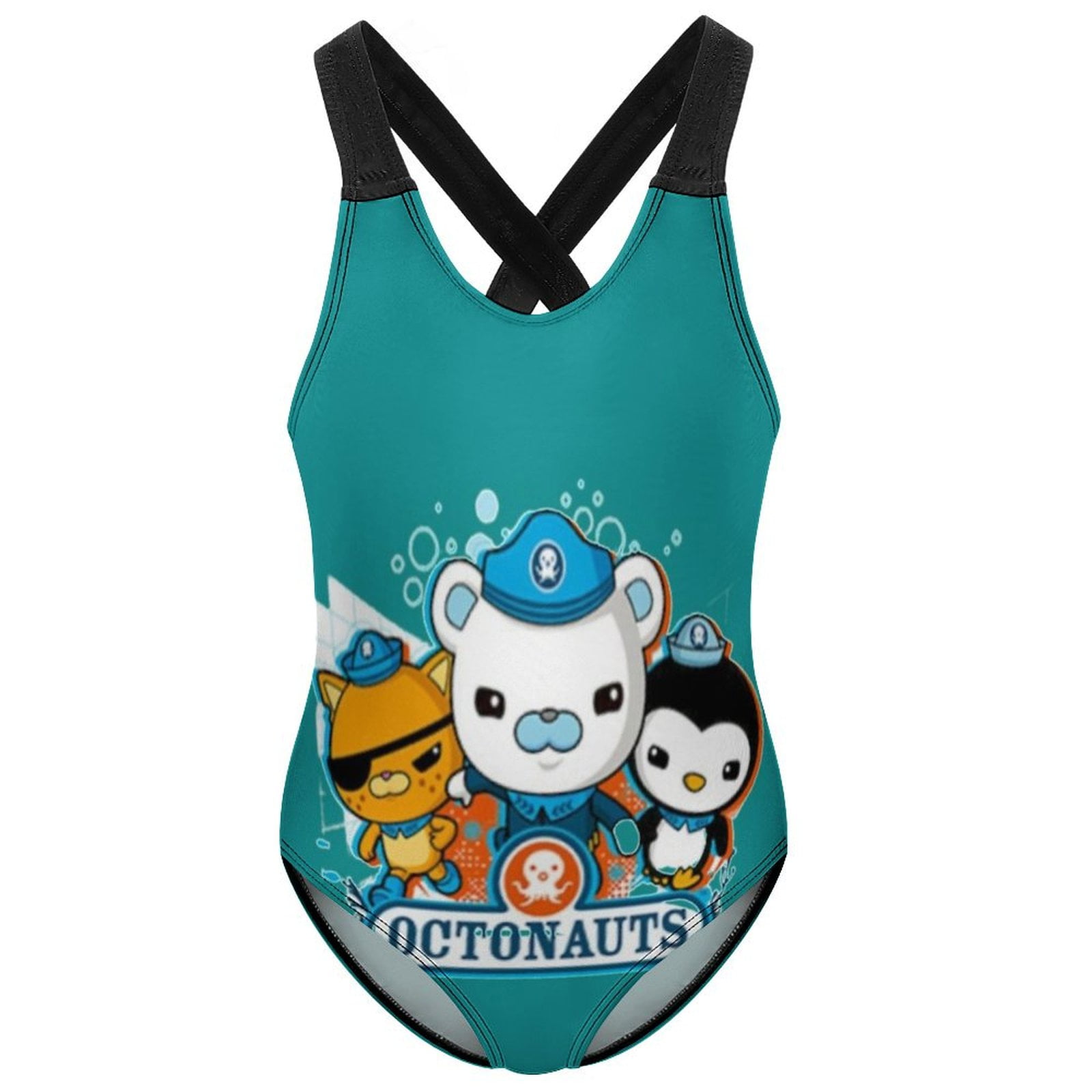 Girls Octonauts One Piece Swimsuits Bathing Suit for Kids Cross Straps ...