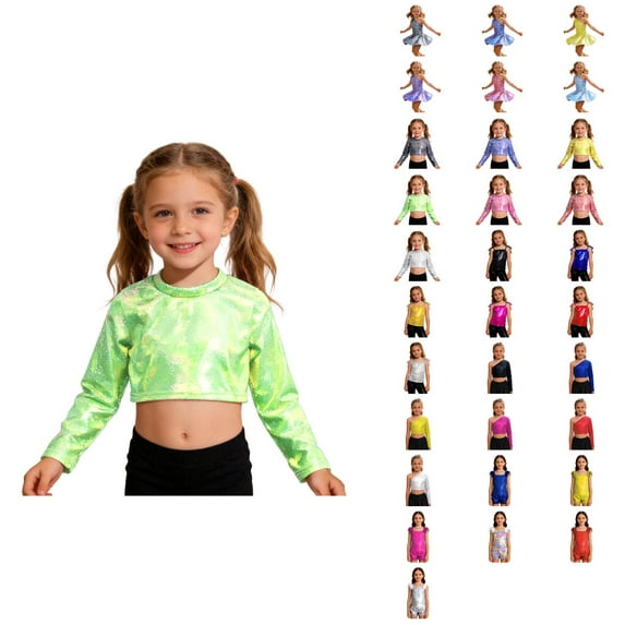 Girls Off-Shoulder Sequin Party Dress with One-Shoulder Design and Hair ...