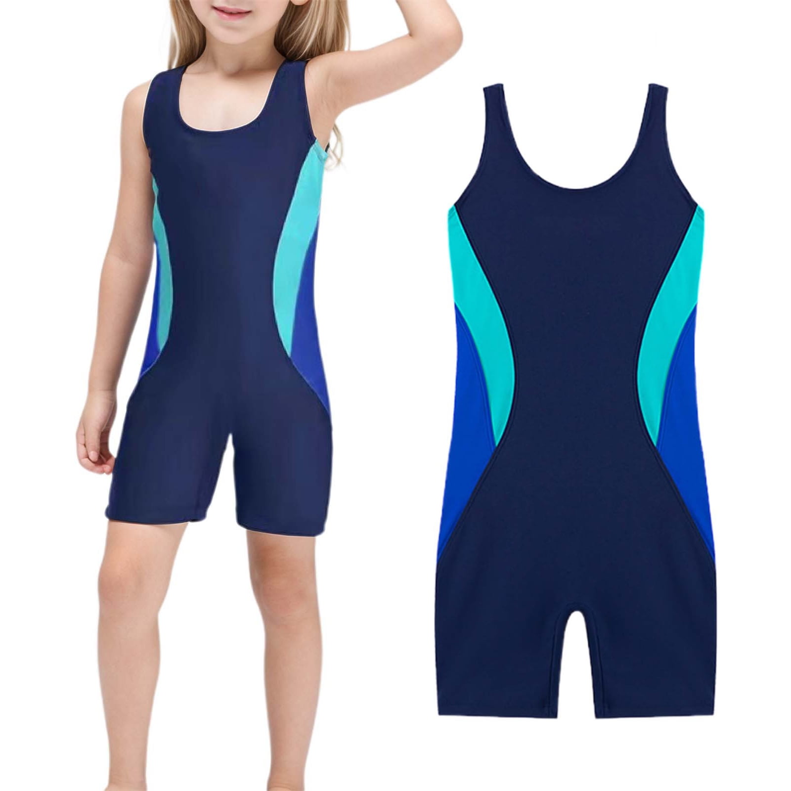 Girls One Piece Bathing Suits Teen Girls Swimsuits Sport Athletic Baby ...