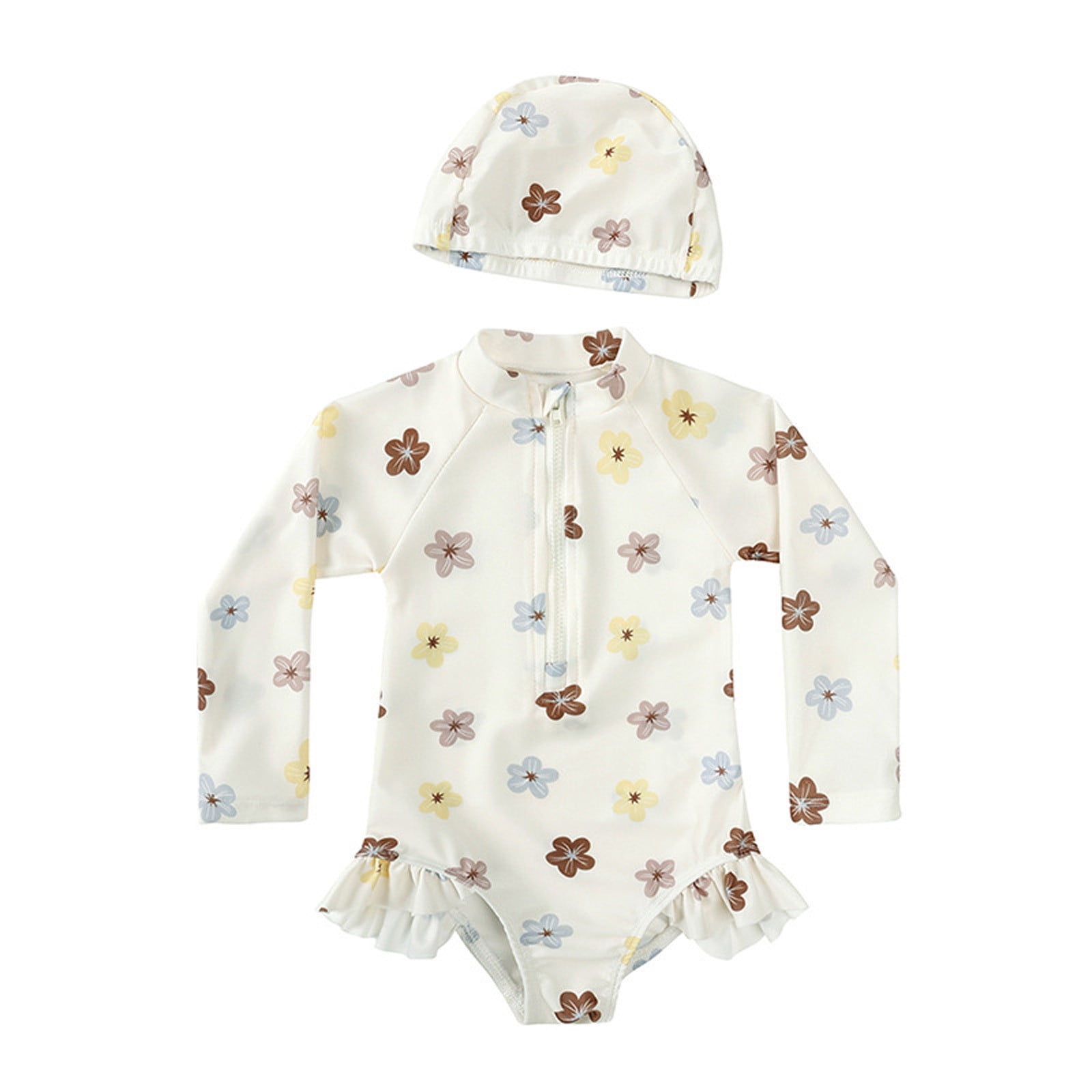 Girls One Piece Rash Guard Swimsuit Kid Water Sport Short Swimsuit UPF ...