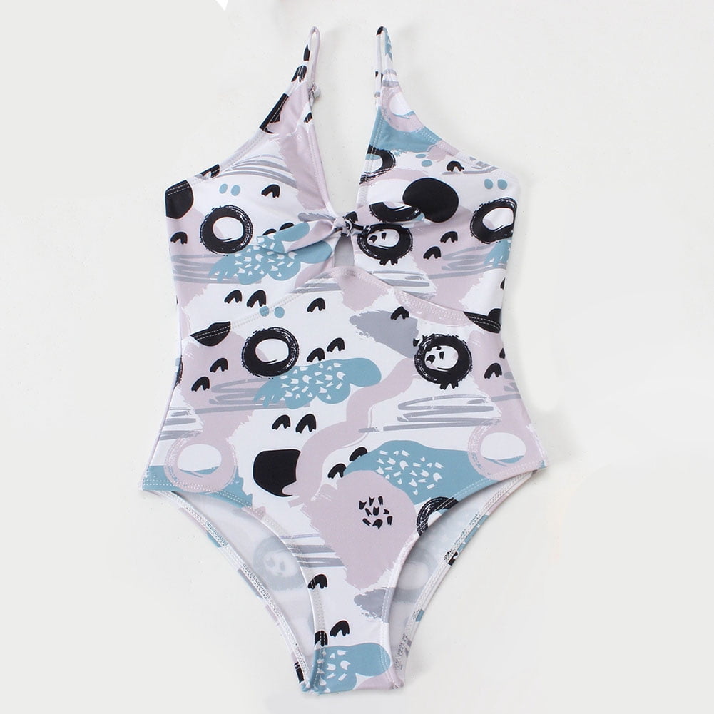 Girls One Piece Swimsuit Hawaiian Swimwear Summer Beach Sport Bathing ...