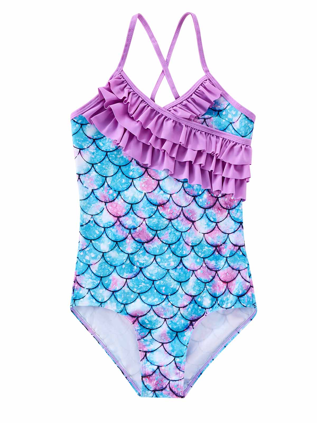 Girls One Piece Swimsuits Hawaiian Ruffle Swimwear Quick Dry Beach Girls One Piece Swimsuits Hawaiian Ruffle Swimwear Quick Dry Beach