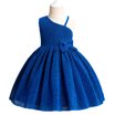 DPOIS Kids Flower Girl Dress One Shoulder Birthday Party Dress Princess ...