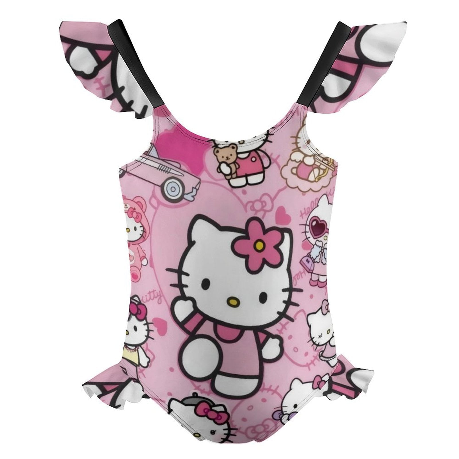 Girls One-piece Swimsuit Hello Kitty Swimsuit Cute Beach Gift for ...