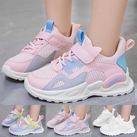 Girls' Outdoor Play Slip On Running Sneakers Dad Shoes For Students ...