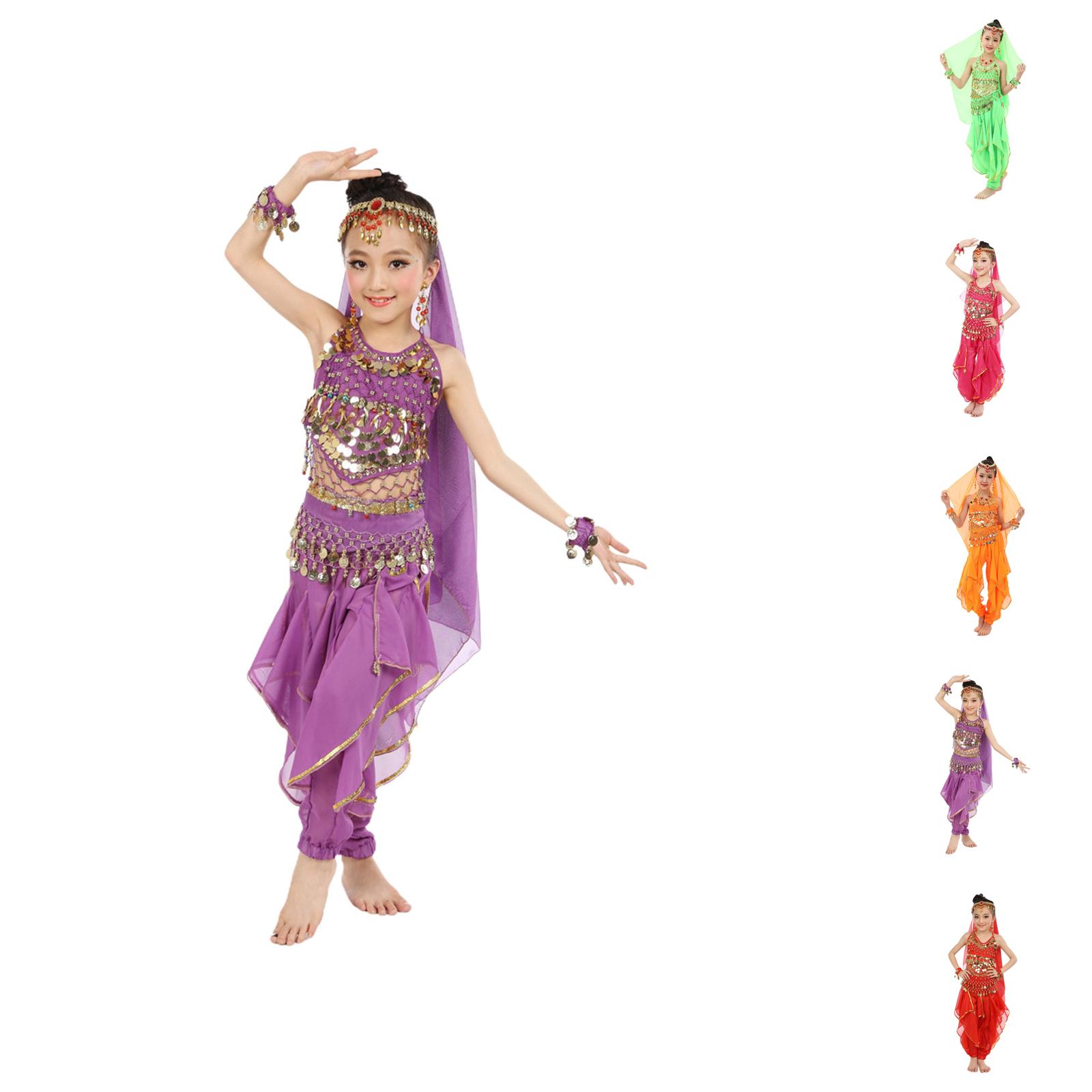Girls Outfit Set Girl Set 6pc Handmade Children Girl Belly Dance Kids ...