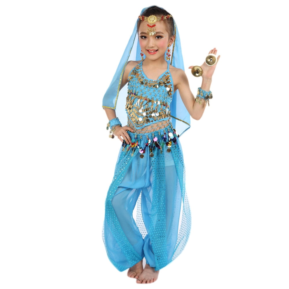 Girls Outfit Set Girl Set Handmade Children Girl Belly Dance Kids Belly Dancing Egypt Dance ...
