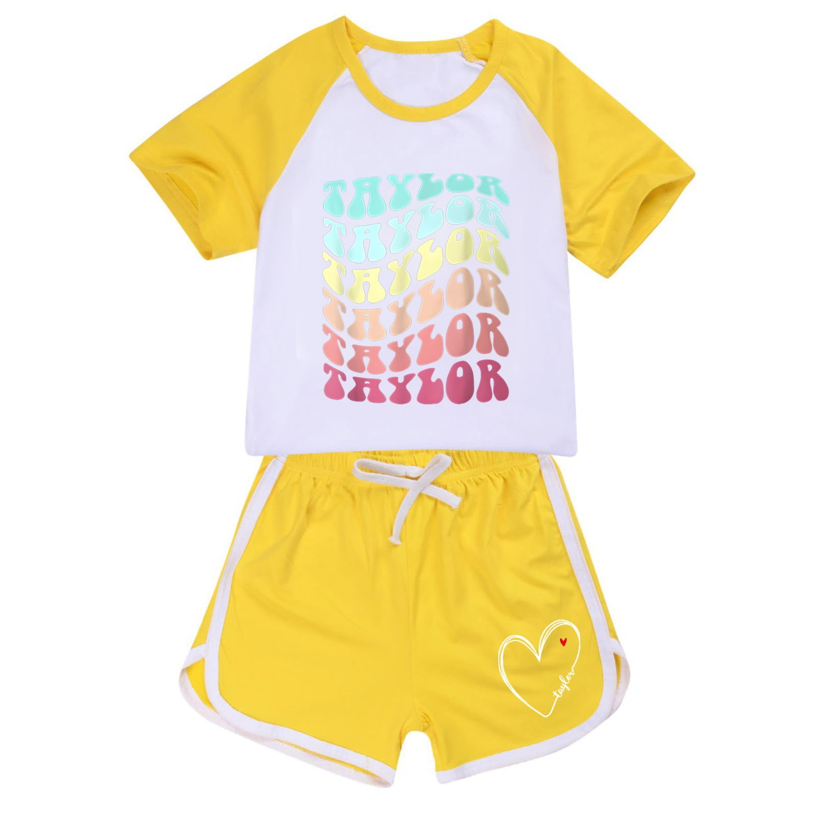 Girls Outfit Set Girls Music Lover Shirt and Pants Set Big Girls Sweat ...