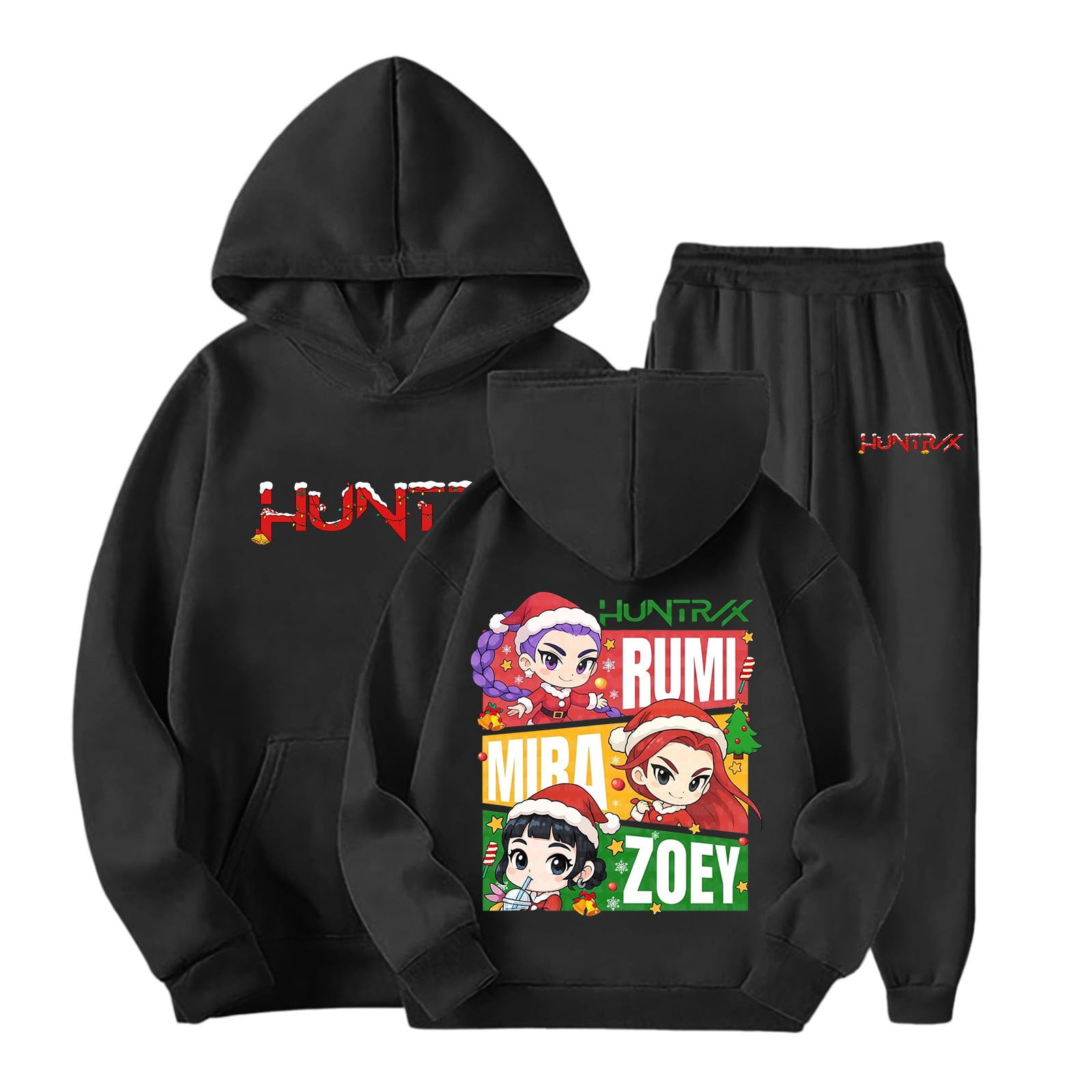 Girls Outfits Two Piece Set Long Sleeve Graphic Print Top and Jogger ...