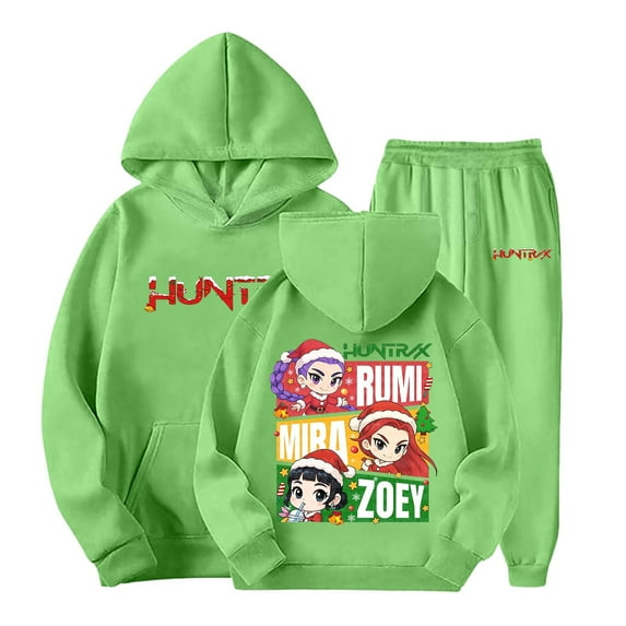 Girls Outfits Two Piece Set Long Sleeve Graphic Print Top and Jogger ...