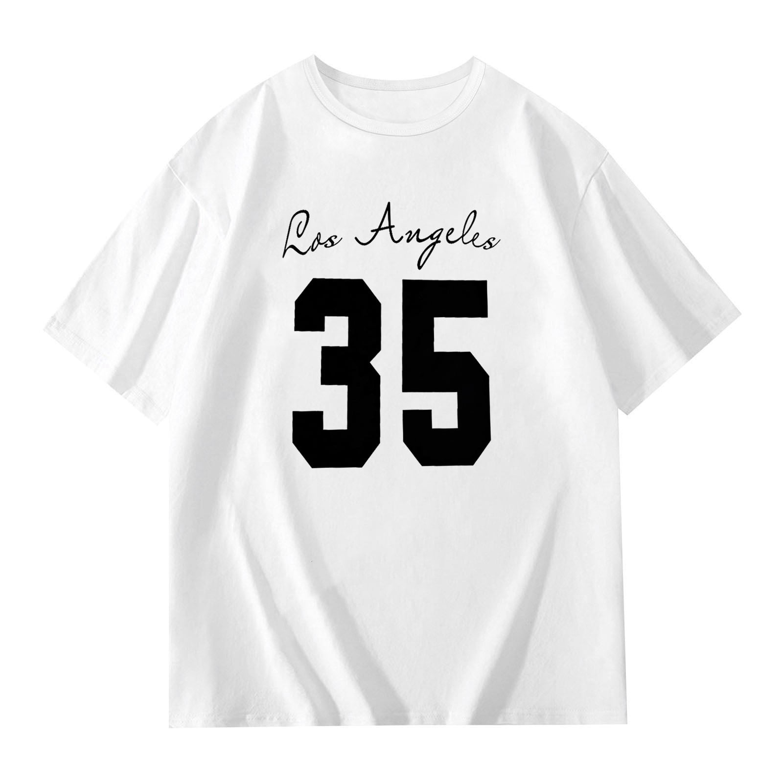 Girls Oversized T Shirts Size 8 Round Neck Preppy Tops Short Sleeve ...