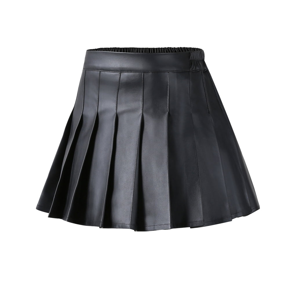 Ardorlove Girls PU Leather Mini Skirts for Girls High Waisted Faux ...