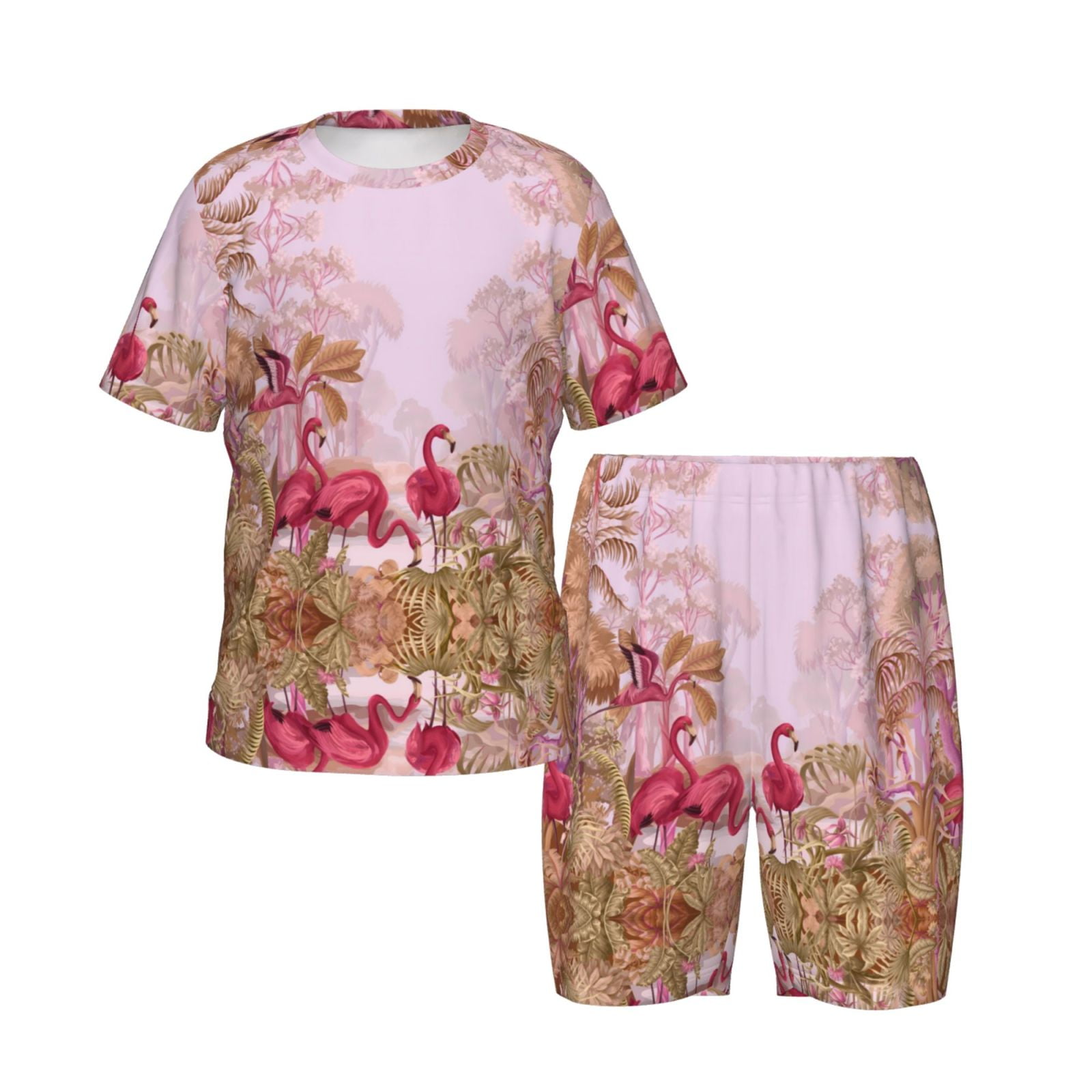 Girls Pajamas Flamingos In The Tropical Forest Toddler Boy Girl 2 Piece ...