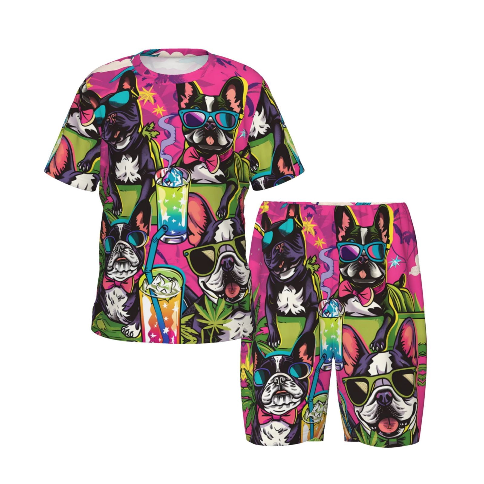 Girls Pajamas French Bulldog Cool No.114 Toddler Boy Girl 2 Piece ...