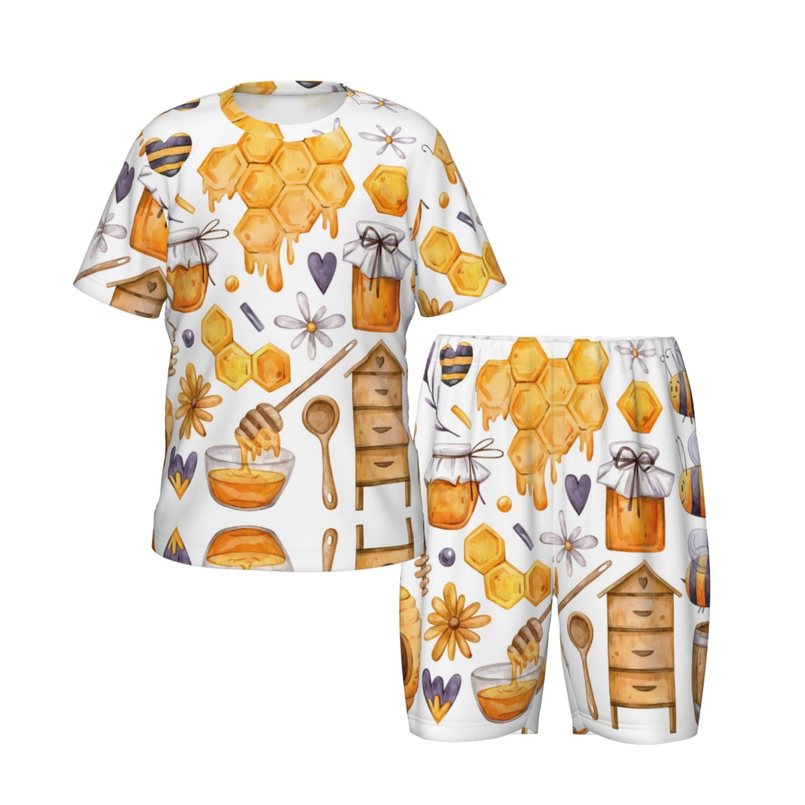 Girls Pajamas Honey Bee Set Toddler Boy Girl 2 Piece Pajamas, Short ...