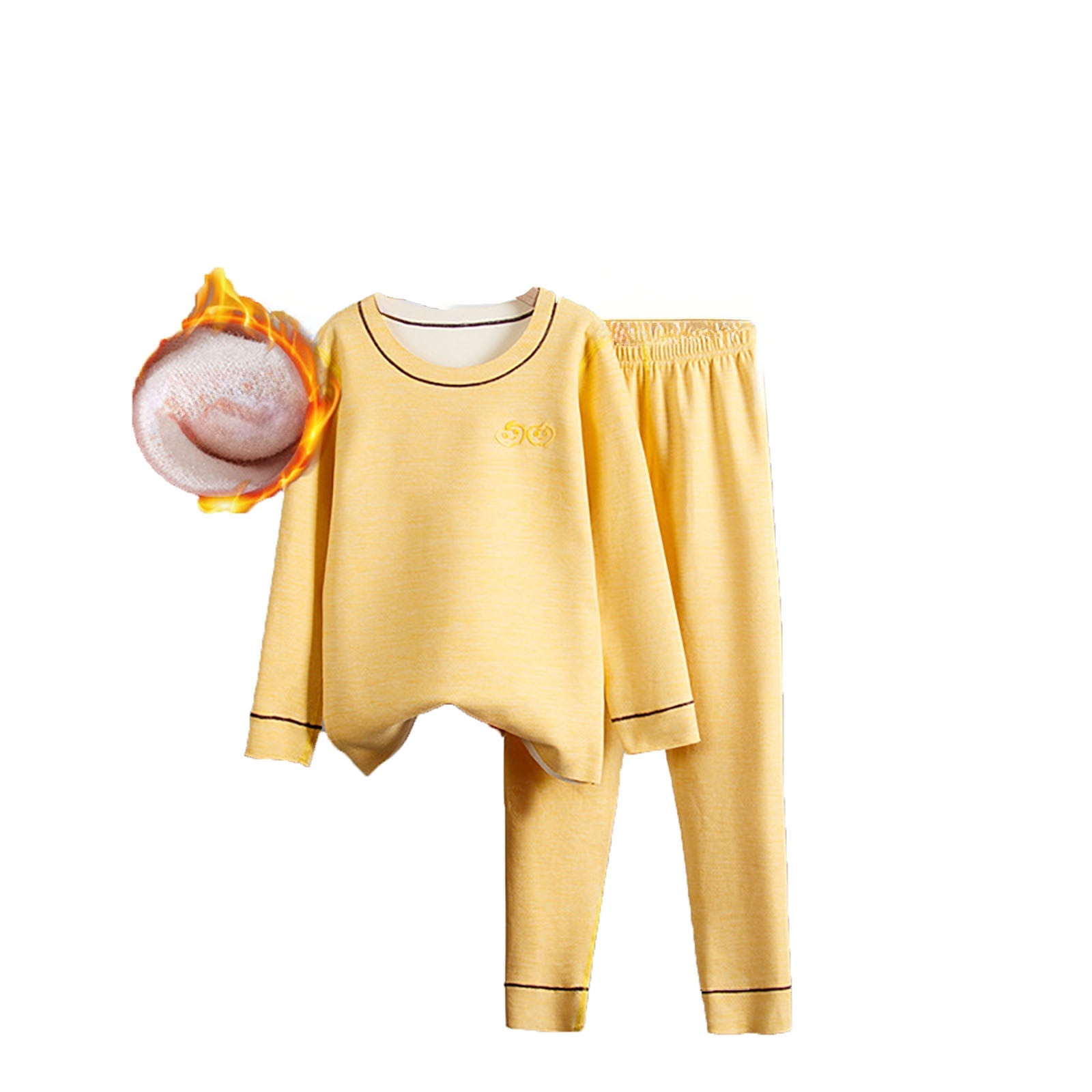 Girls Pajamas Kids Cartoon Clothes Set Long Sleeve Round Neck Top and ...