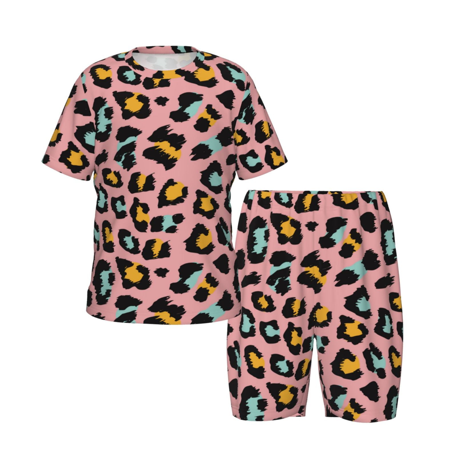 Girls Pajamas Leopard print B Toddler Boy Girl 2 Piece Pajamas, Short ...