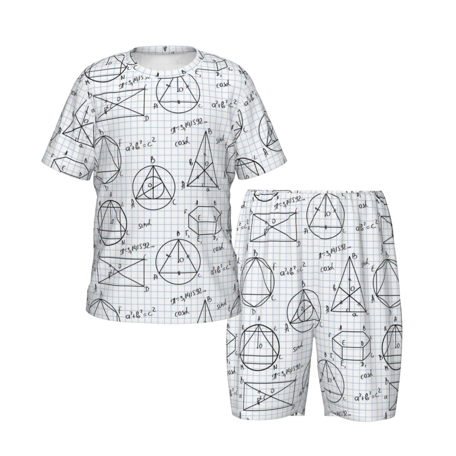 Girls Pajamas Math formula Print Toddler Boy Girl 2 Piece Pajamas ...