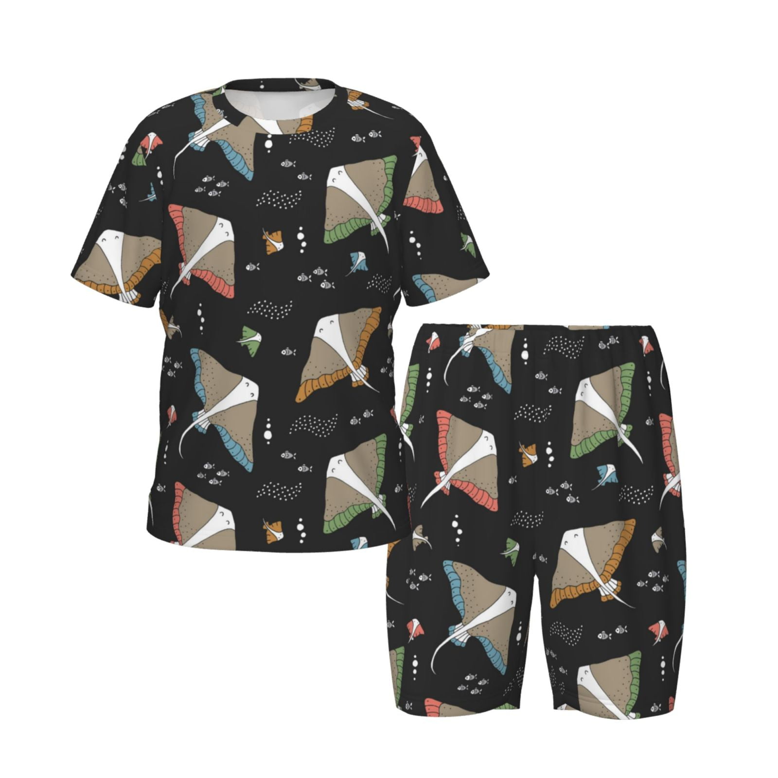 Girls Pajamas stingrays fish cute black Toddler Boy Girl 2 Piece ...