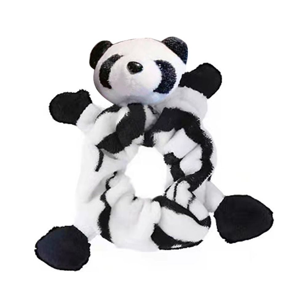 Girls Panda Hair Tie Band Doll Rope Scrunchies Elasticity Bun Miss ...