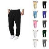 Girls Pants Boys Baggy Cargo Sweatpants Straight Wide Leg Open Bottom ...