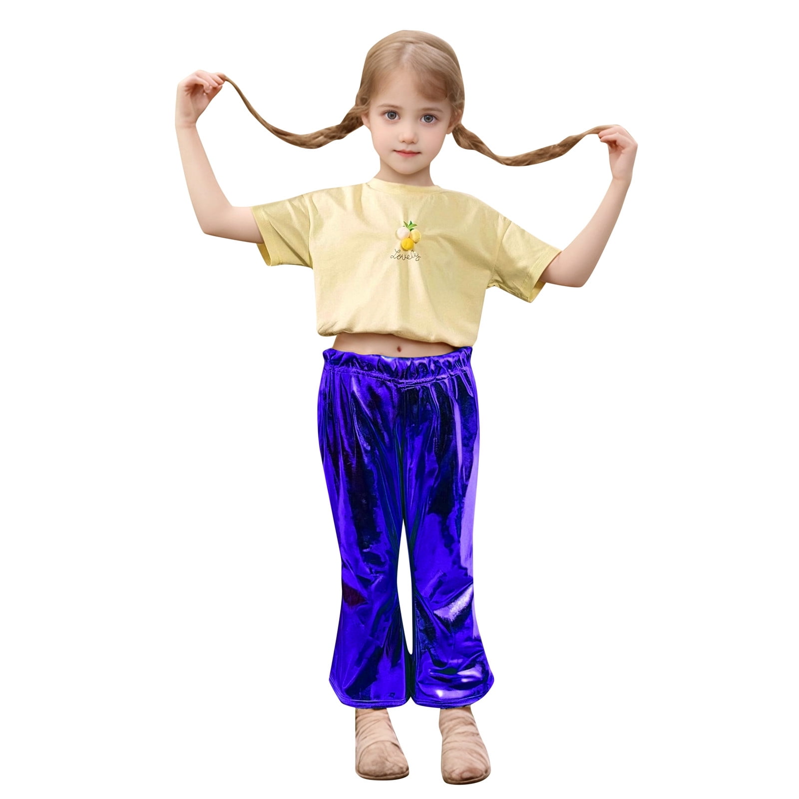 Girls Pants Bright Flared Roleplay Dance Folk Dance Fishtail Clothes ...