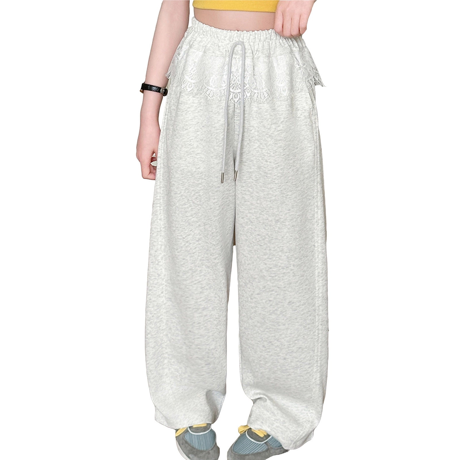 Girls Pants Drawstring Elastic Sweatpants Casual Active Joggers For ...