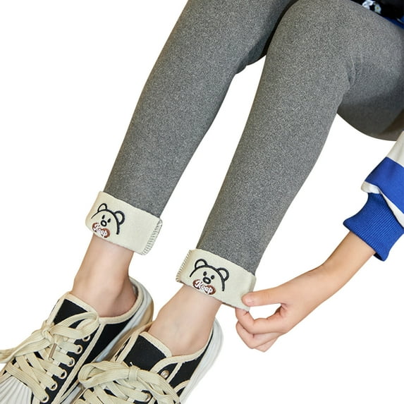 Girls Pants,Girls Cotton Thick Lined Warm Leggings Pantihose Stretchy ...