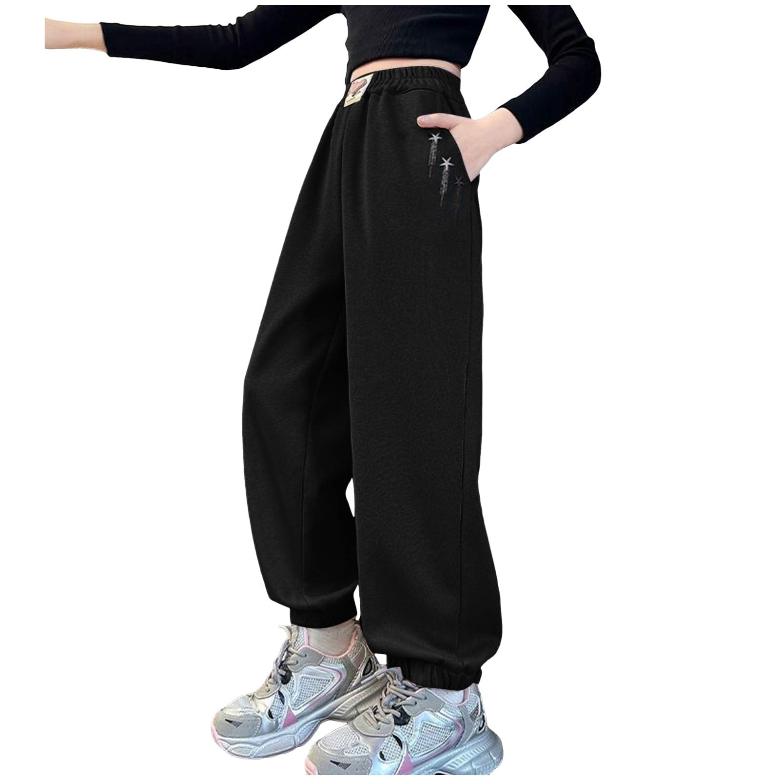 Girls Pants Size 10-12 Girls Wide Leg Sweatpants Girls Sweatpants ...